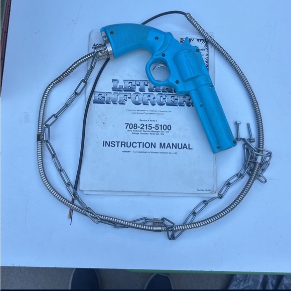 Video Games & Consoles | Konami Lethal Enforcers Blue Light Gun Pistol ...